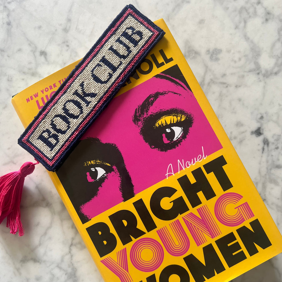 "Book Club" Bookmark Needlepoint Canvas – POSTCARD ROW